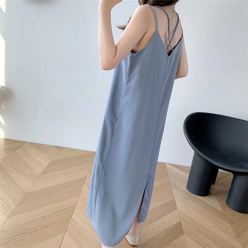 Sexy Spaghetti Strap Backless Summer Beach Boho Dress Boots N Bags Heaven