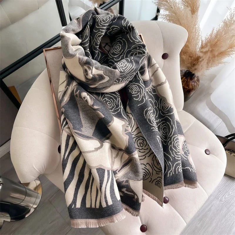 Extravagant Animal-Inspired Pattern Winter Scarves – Boots N Bags Heaven