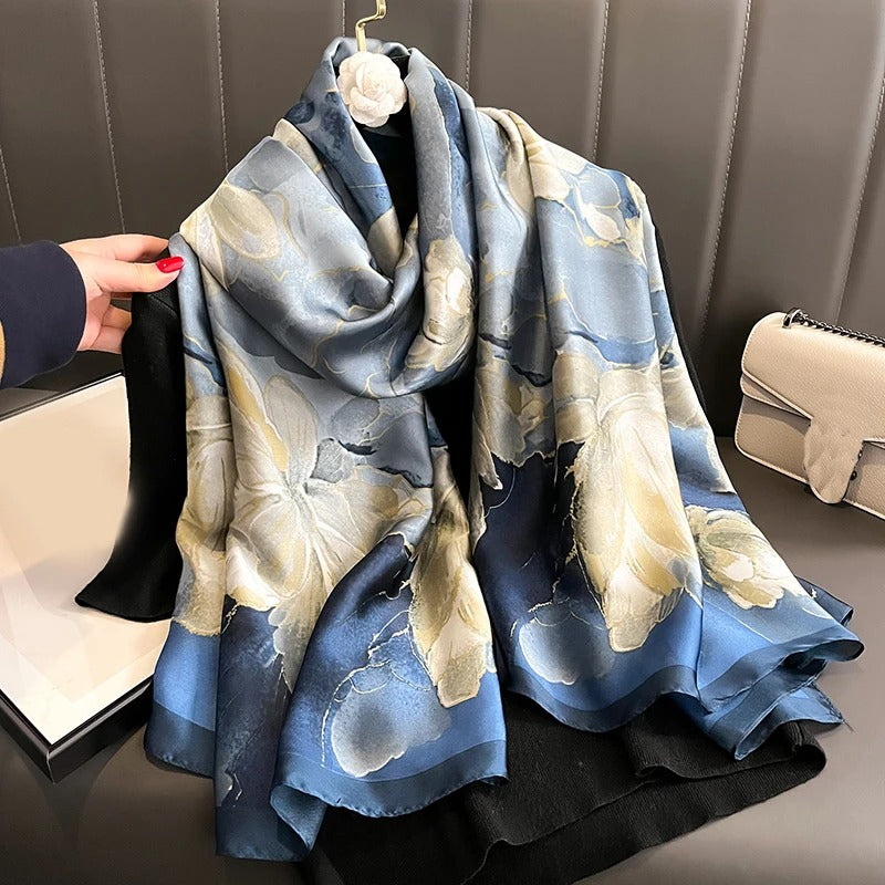 Luxury Design Floral Smooth and Silky Women's Scarves – Boots N Bags Heaven