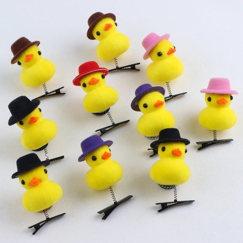 10 Pcs Cute and Adorable Duck Hair Clips Set – Boots N Bags Heaven
