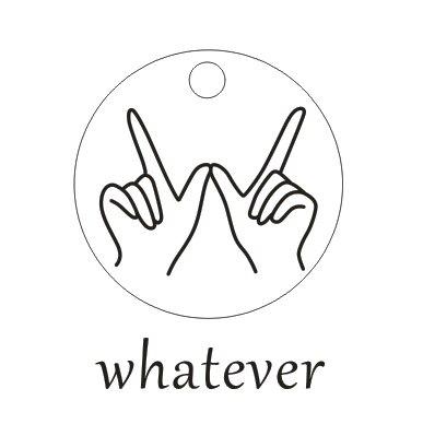 ASL Sign Language Hand Gesture Stamped Necklace – Boots N Bags Heaven