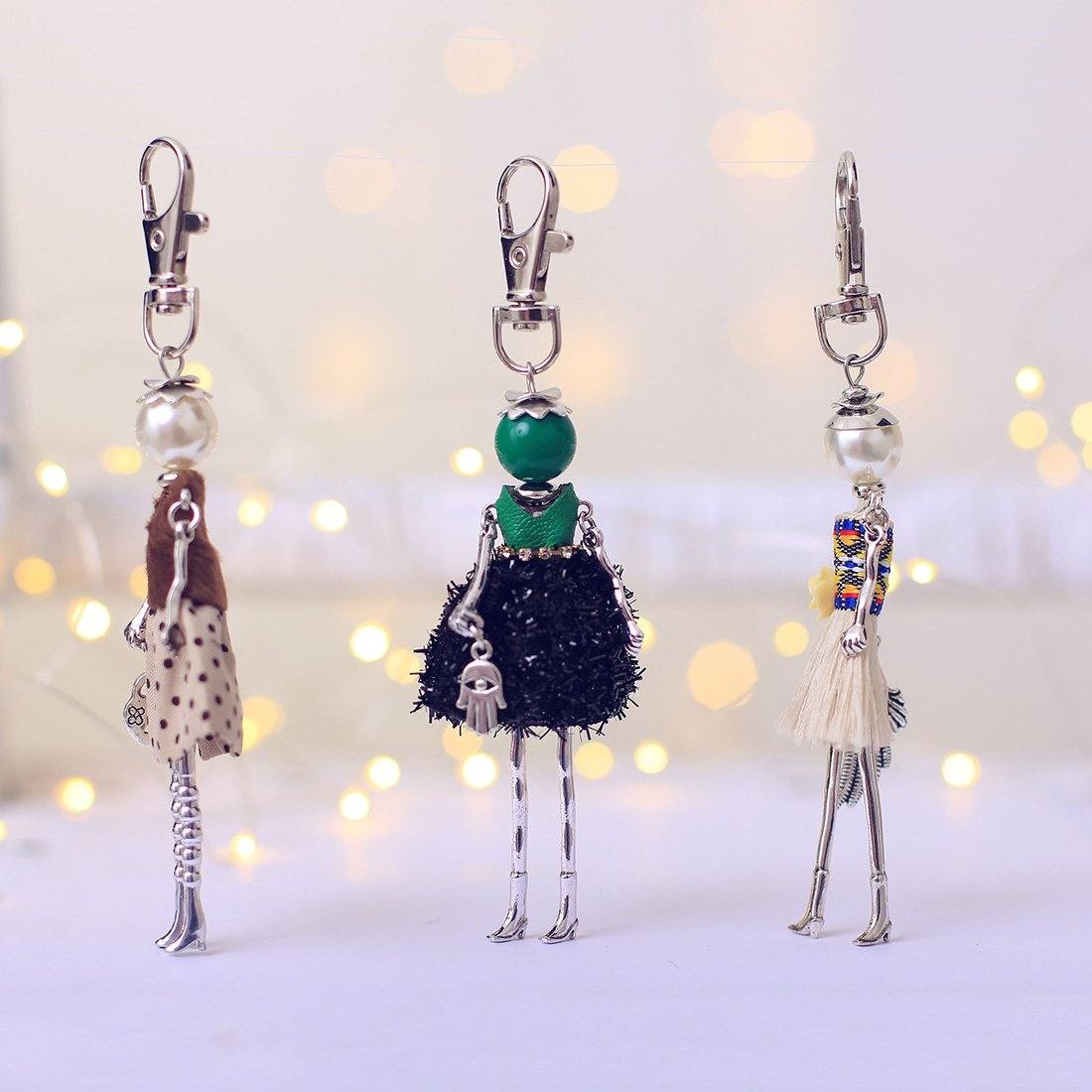 BNB Exclusive - Handmade Fashionista Keychain Dolls – Boots N Bags Heaven