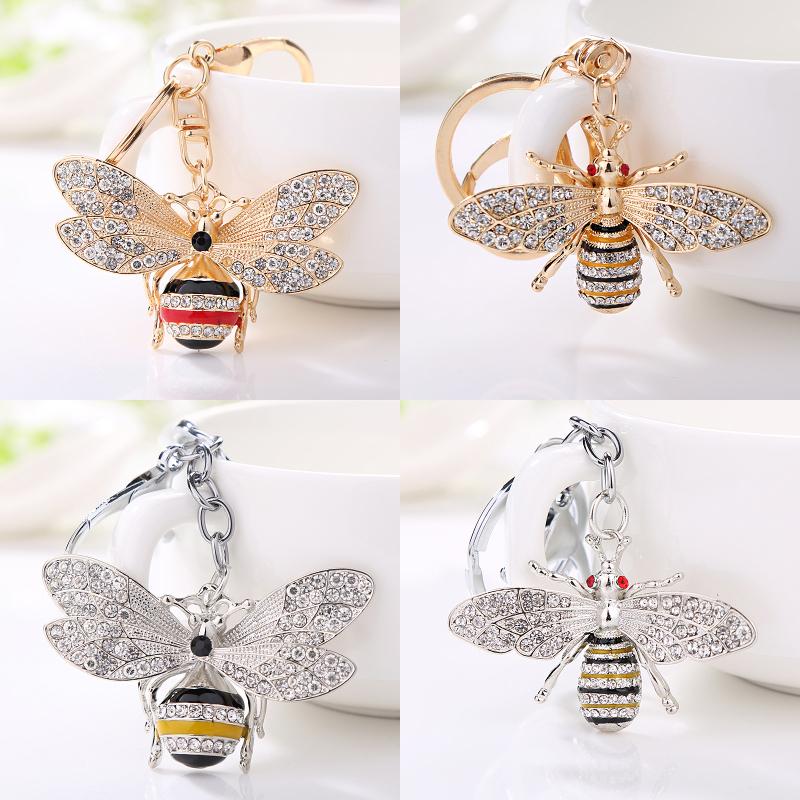 Bejeweled Adorable Bumblebee Elegant Keychain – Boots N Bags Heaven