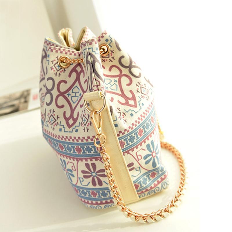 Bohemian Pastel Drawstring Body and Shoulder Bucket Bag – Boots N Bags ...