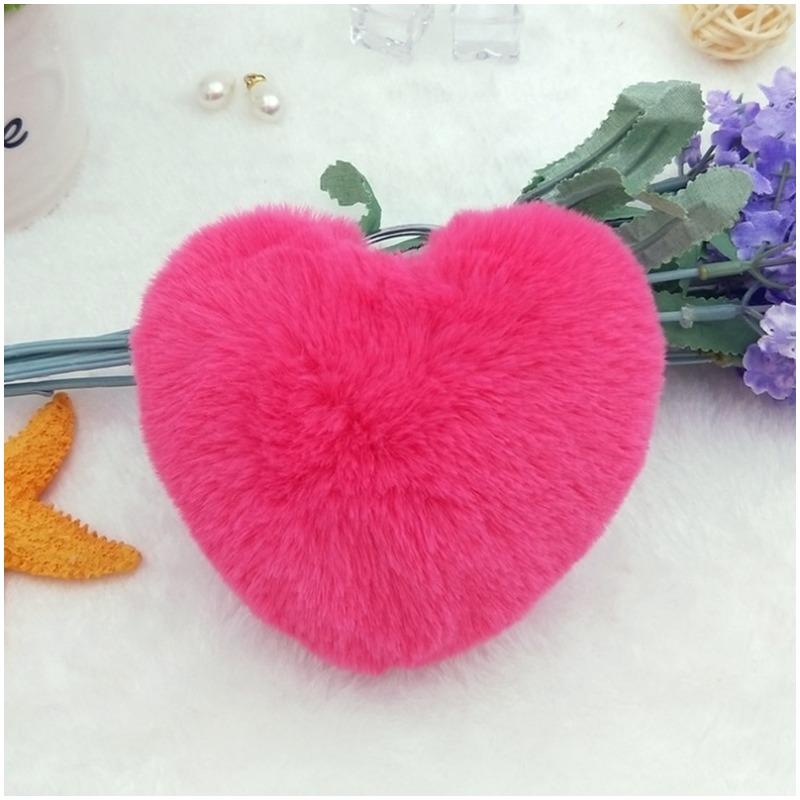 Cute Fluffy Fury Heart Keychain – Boots N Bags Heaven