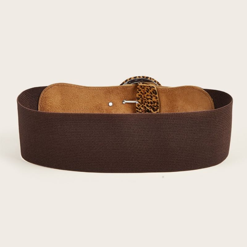 Fierce Leopard Print Wide Elastic Waist Belts – Boots N Bags Heaven
