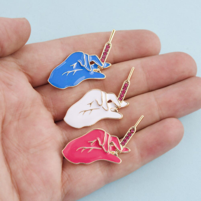 Medical Syringe Enamel Brooch Pins for Doctors and Nurses – Boots N ...