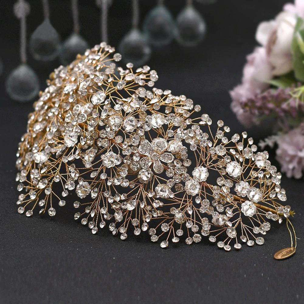 Precious Rhinestone Studded Full Back Tiara – Boots N Bags Heaven