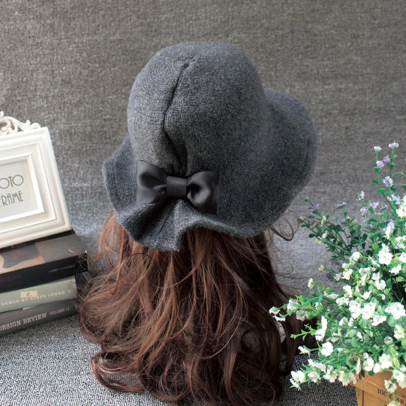 Vintage Style Winter Hats with Chic Bow Knot Decor – Boots N Bags Heaven