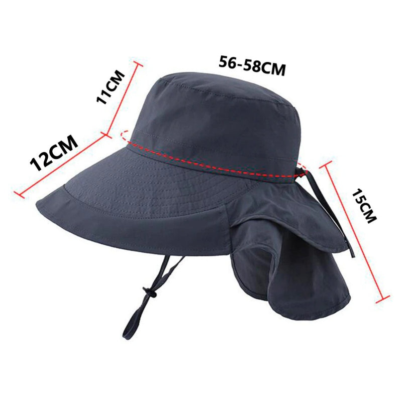 Outdoor and Travel Wide Brim Sun Visor Ponytail Cap Hats – Boots N Bags ...