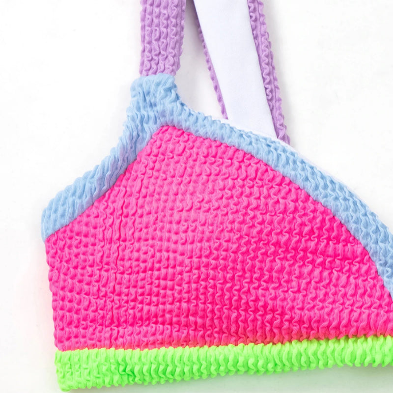 2023 Vibrant Neon Two-Piece Bikini Summer Swimwear Set – Boots N Bags ...